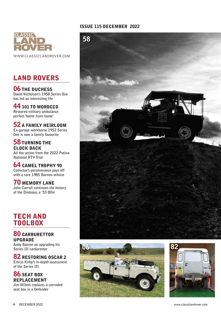 Classic Land Rover Magazine - December 2022 Back Issue