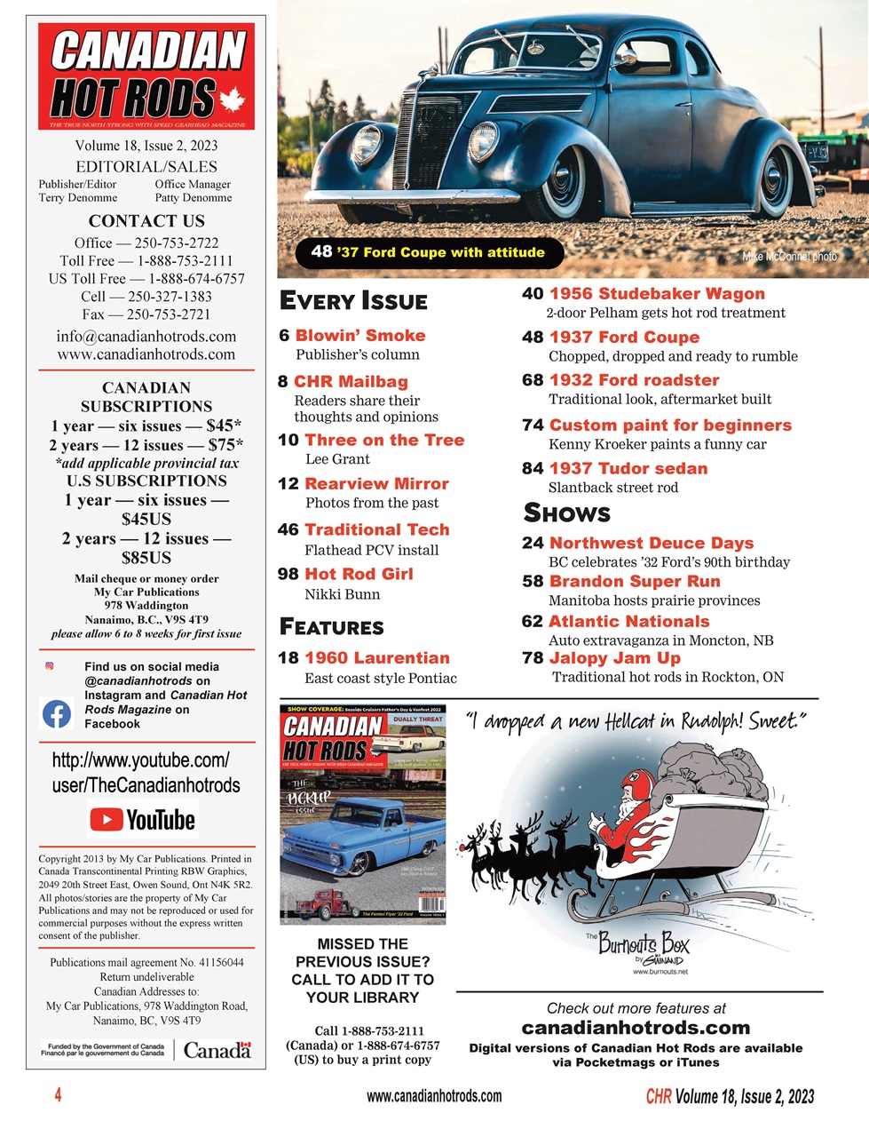 Canadian Hot Rods Magazine - DEC/JAN 2023 Back Issue