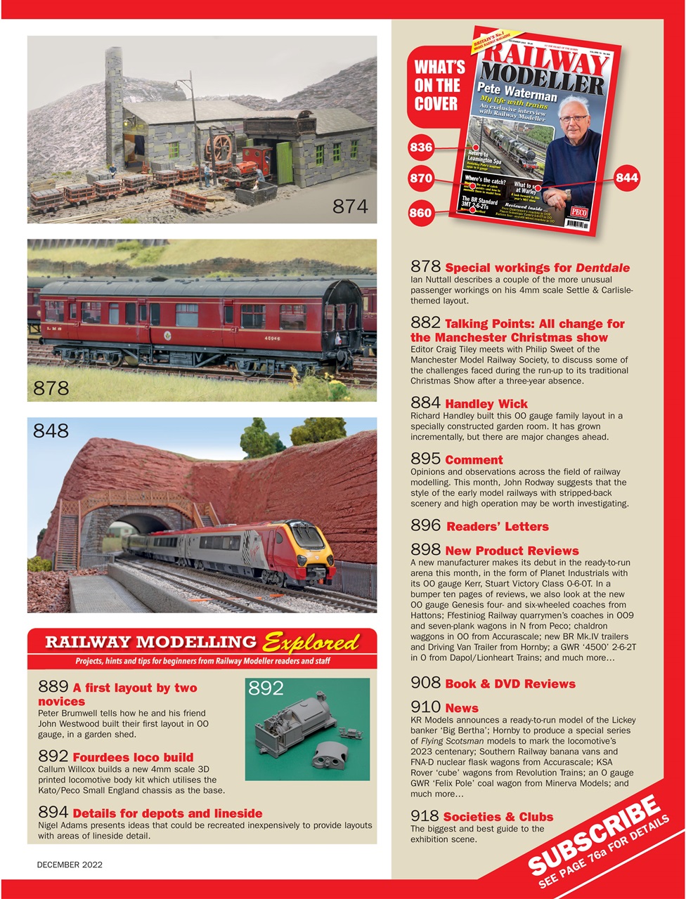 Railway Modeller Magazine - December 2022 Back Issue