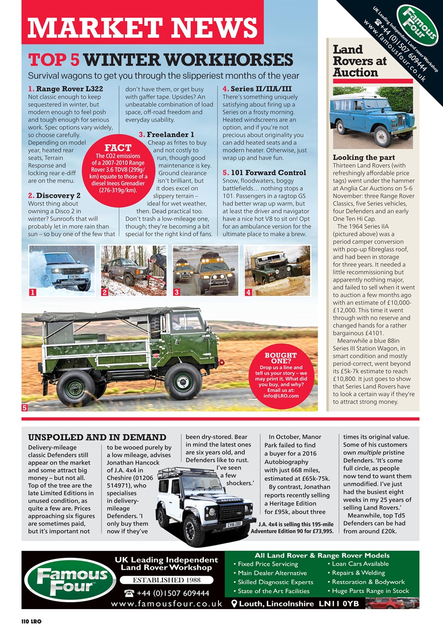 Land Rover Owner Magazine - Jan-23 Back Issue