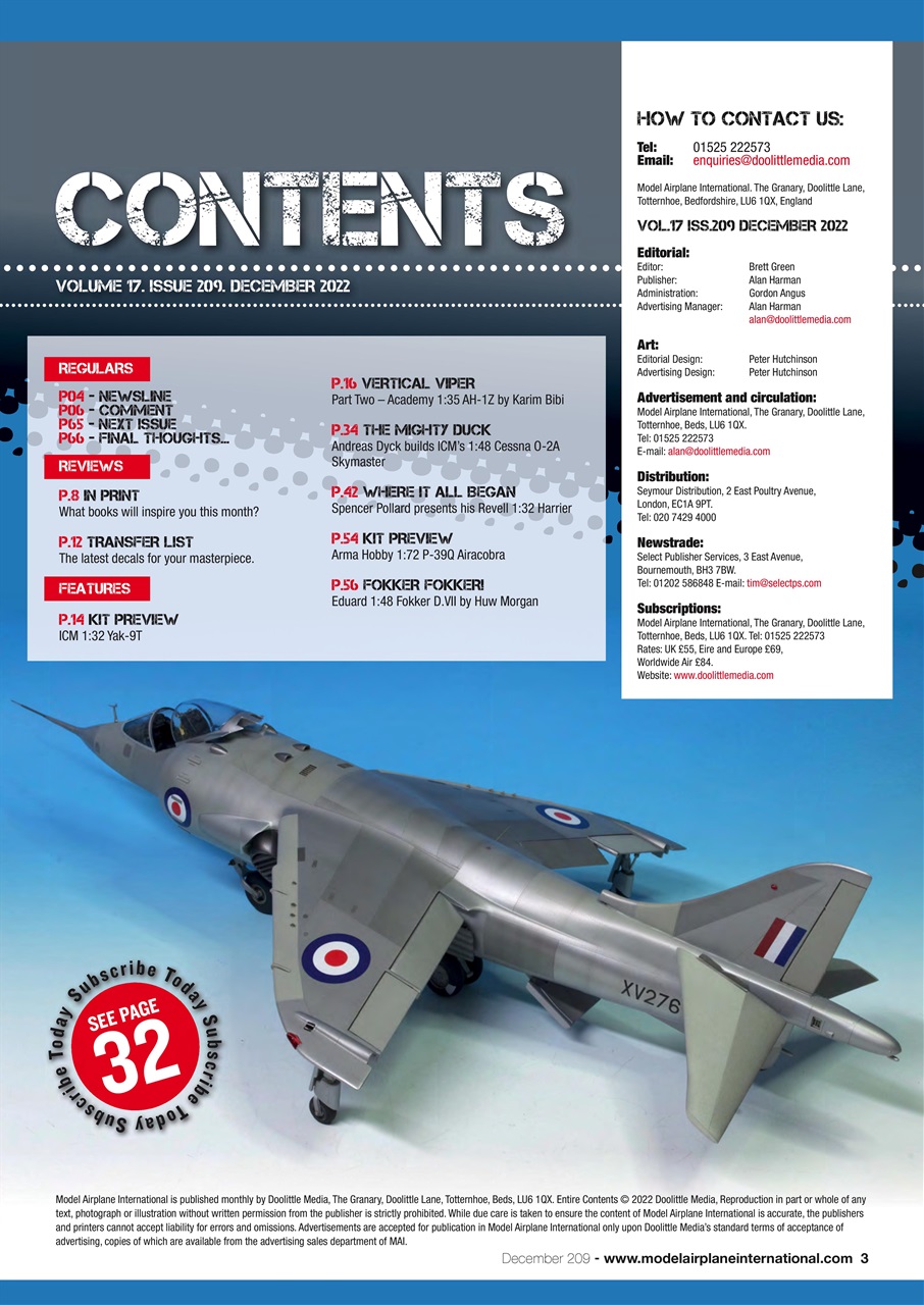 Model Airplane International Magazine - 209 Back Issue