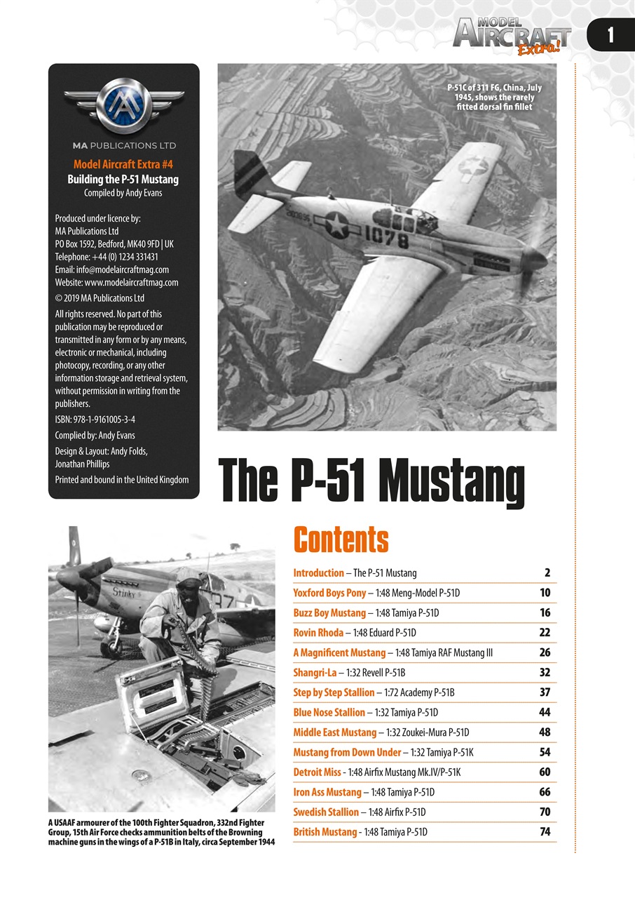 Model Aircraft Magazine - MAE-04 P-51 Mustang Back Issue