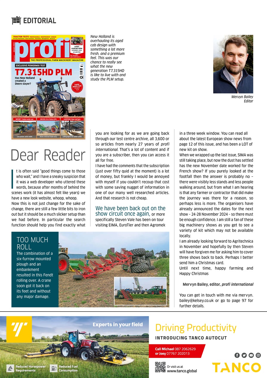 Profi International Magazine - Jan-23 Back Issue