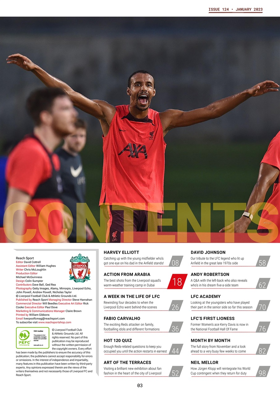 Liverpool FC Magazine - Jan-23 Back Issue