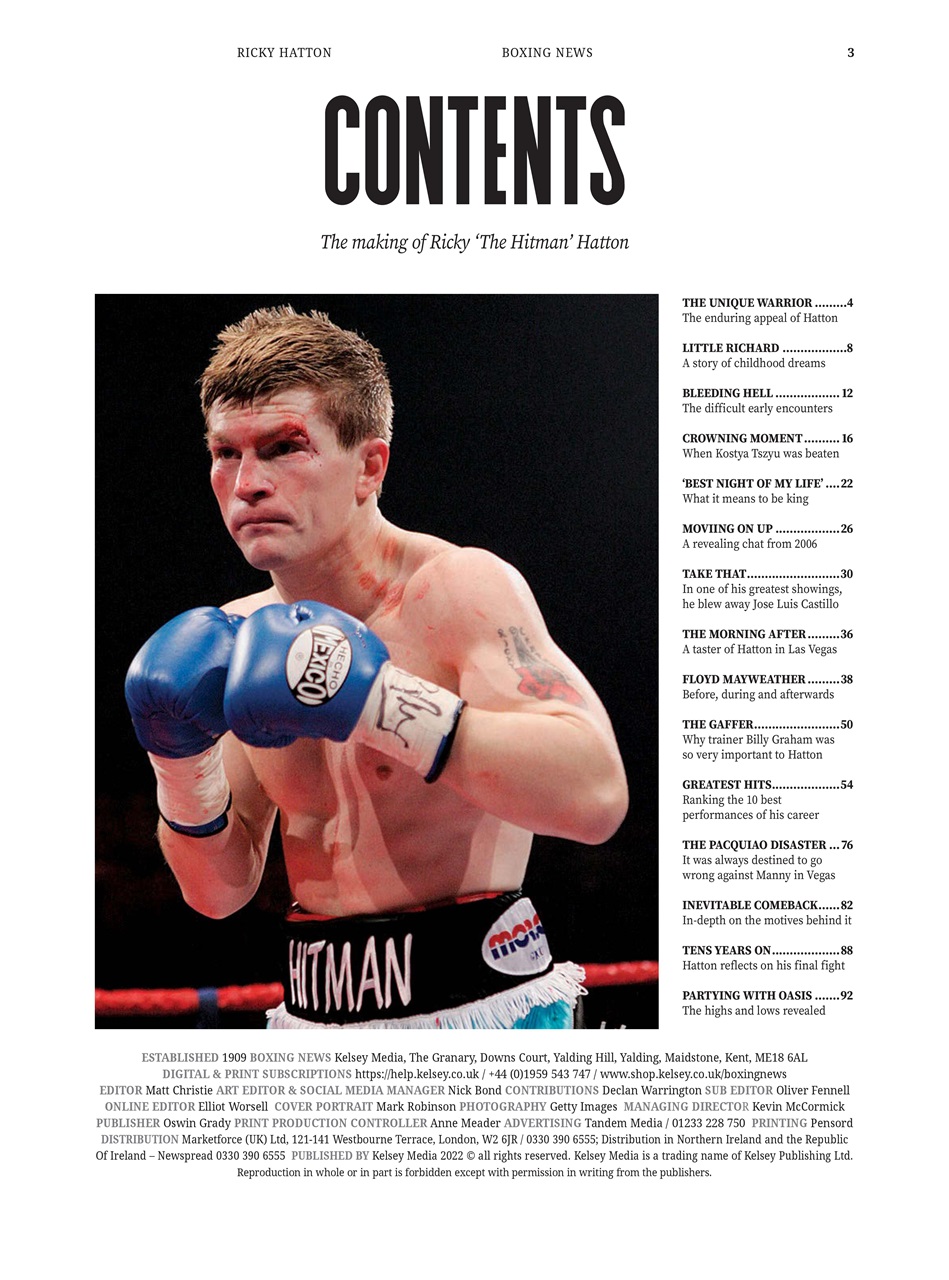 Boxing News Presents Magazine - Issue 15 Back Issue