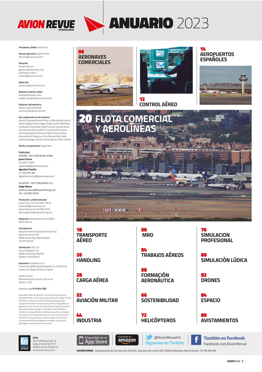 Avion Revue Internacional Magazine - Anuario 2023 Back Issue