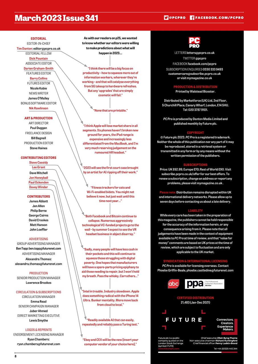 PC Pro Magazine - March 2023 Back Issue