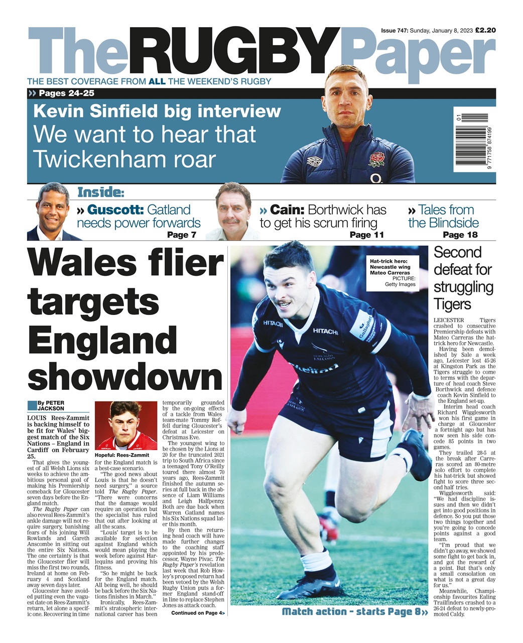 The Rugby Paper Magazine - 8 Jan 2023 Back Issue