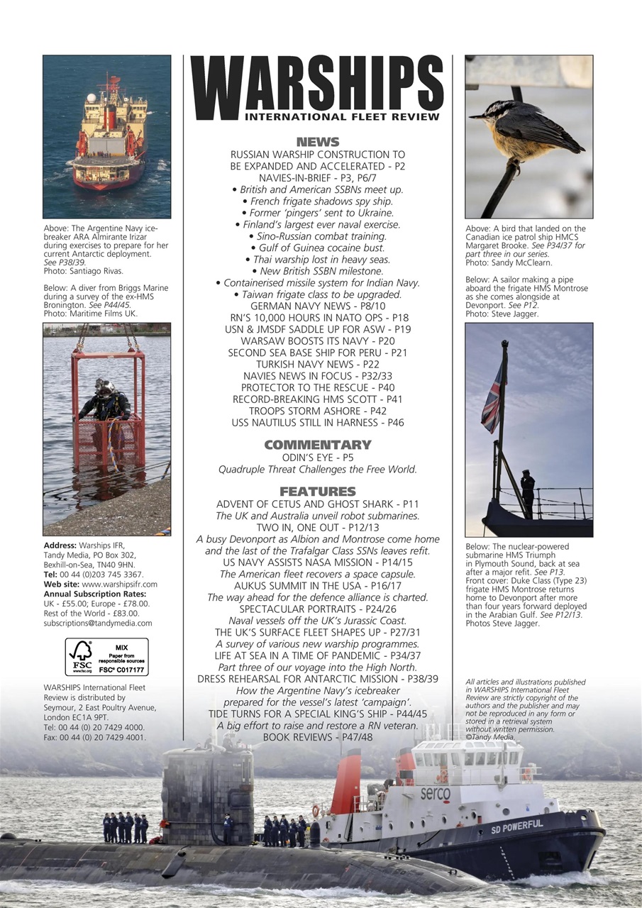 Warships International Fleet Review Magazine - February 2023 Back Issue