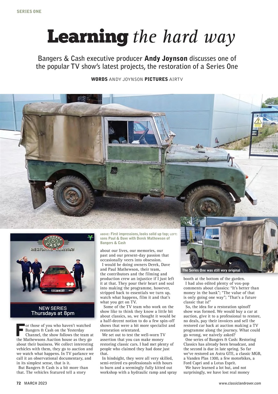 Classic Land Rover Magazine - March 2023 Back Issue