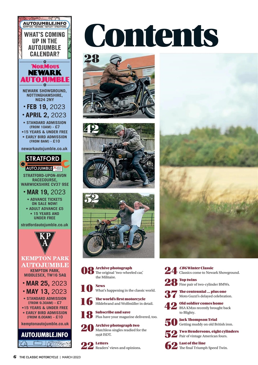 The Classic MotorCycle Magazine - March 2023 Back Issue
