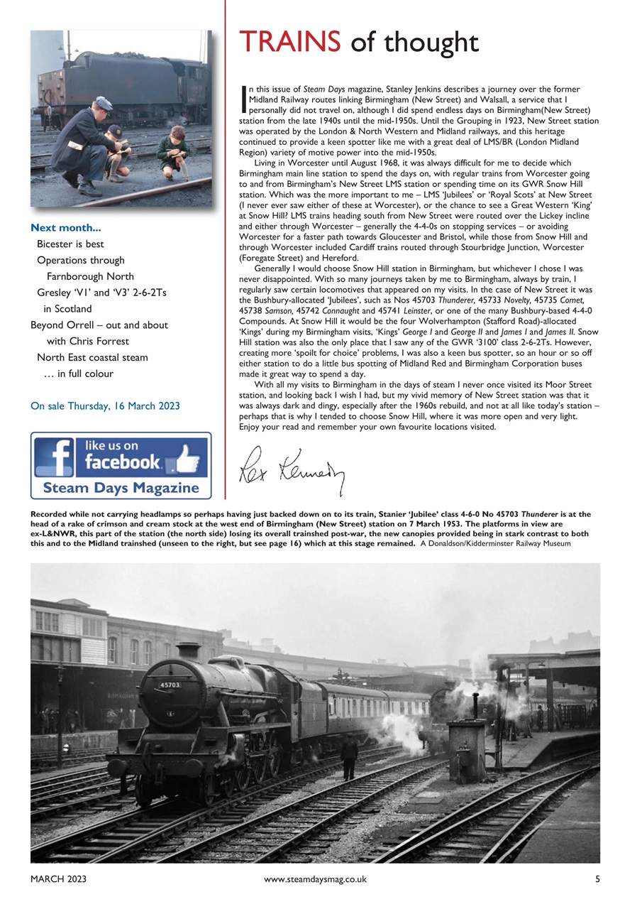 Steam Days Magazine - March 2023 Back Issue
