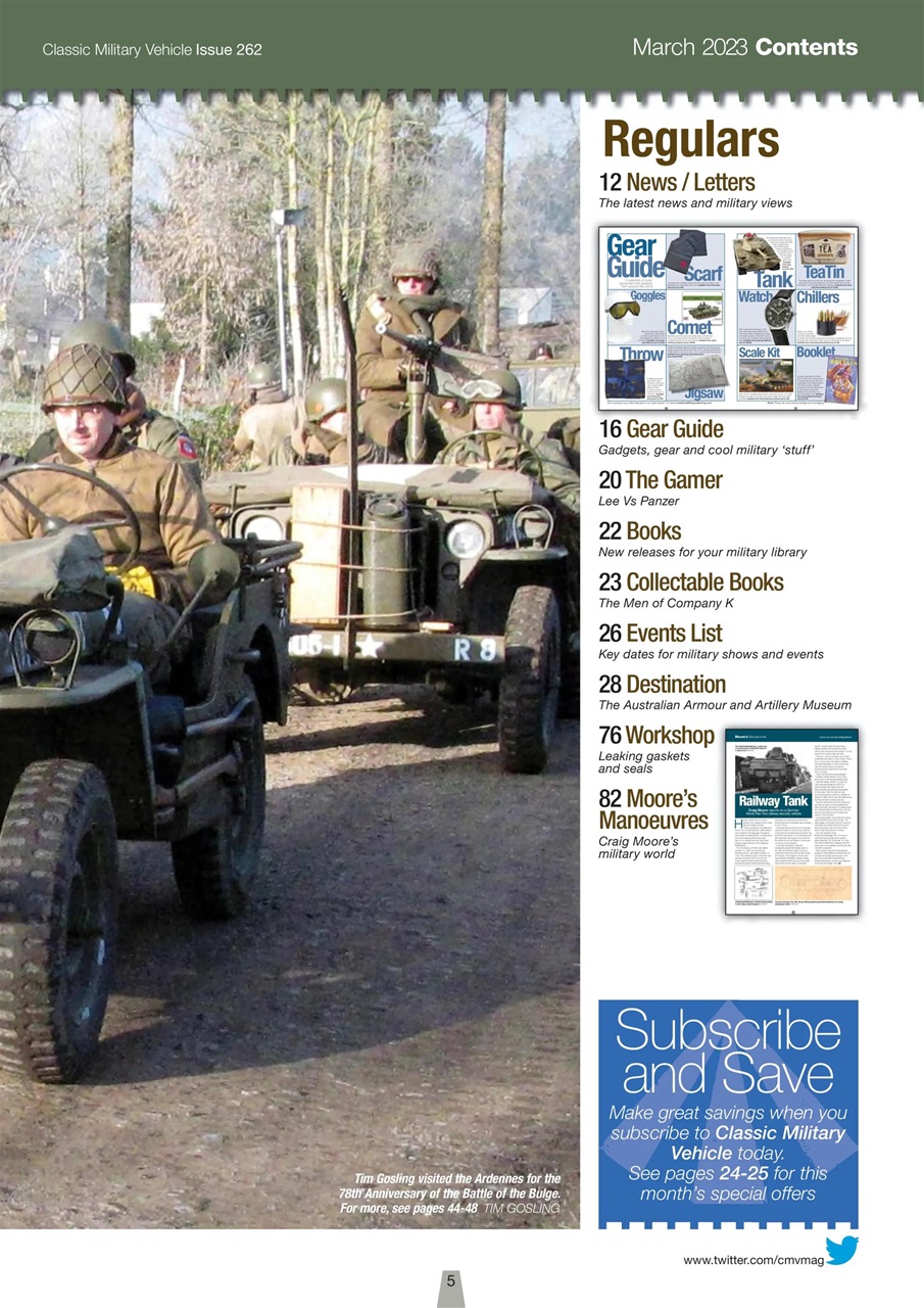 Classic Military Vehicle Magazine - March 2023 Back Issue