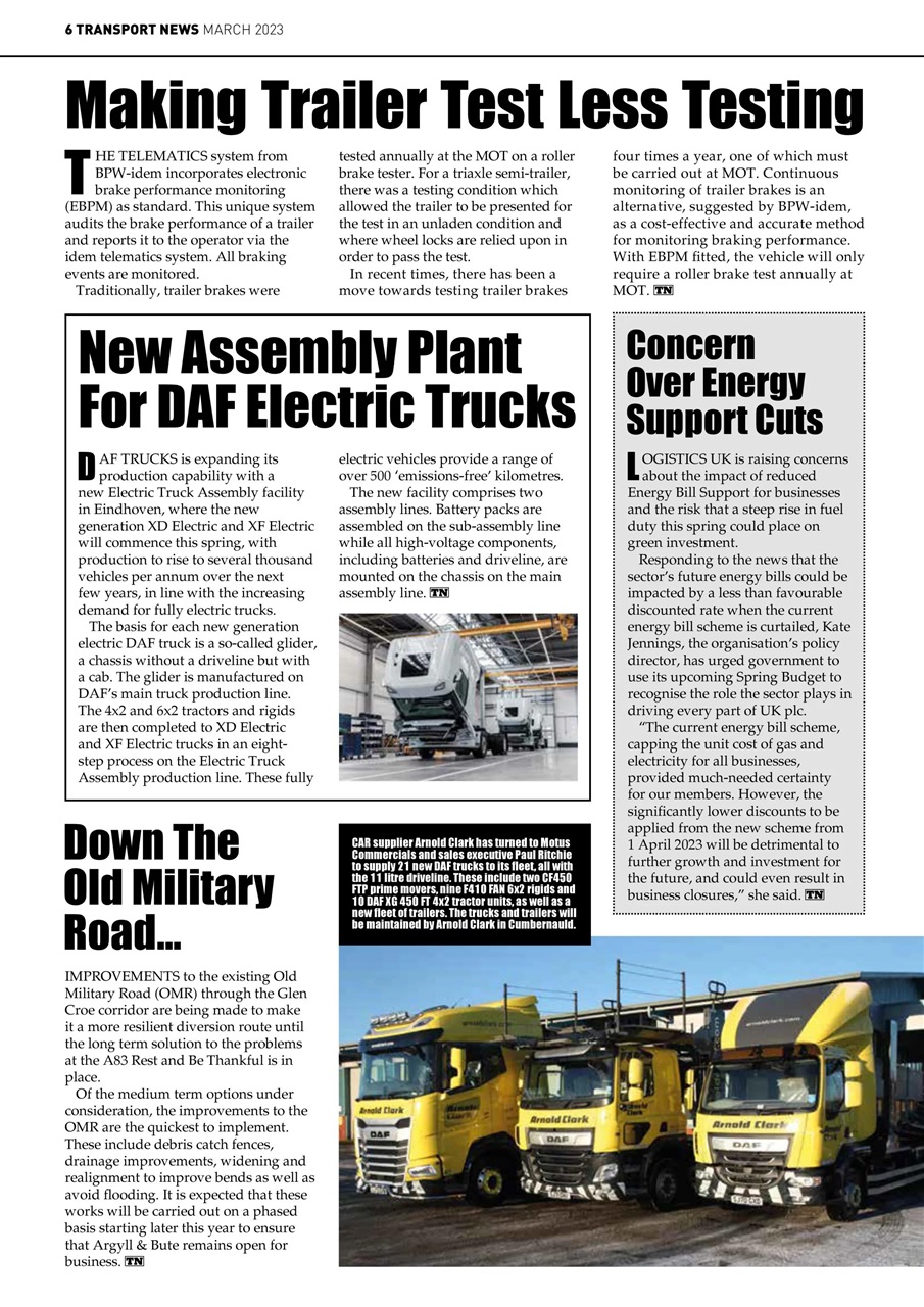 Transport News Magazine - March 2023 Back Issue