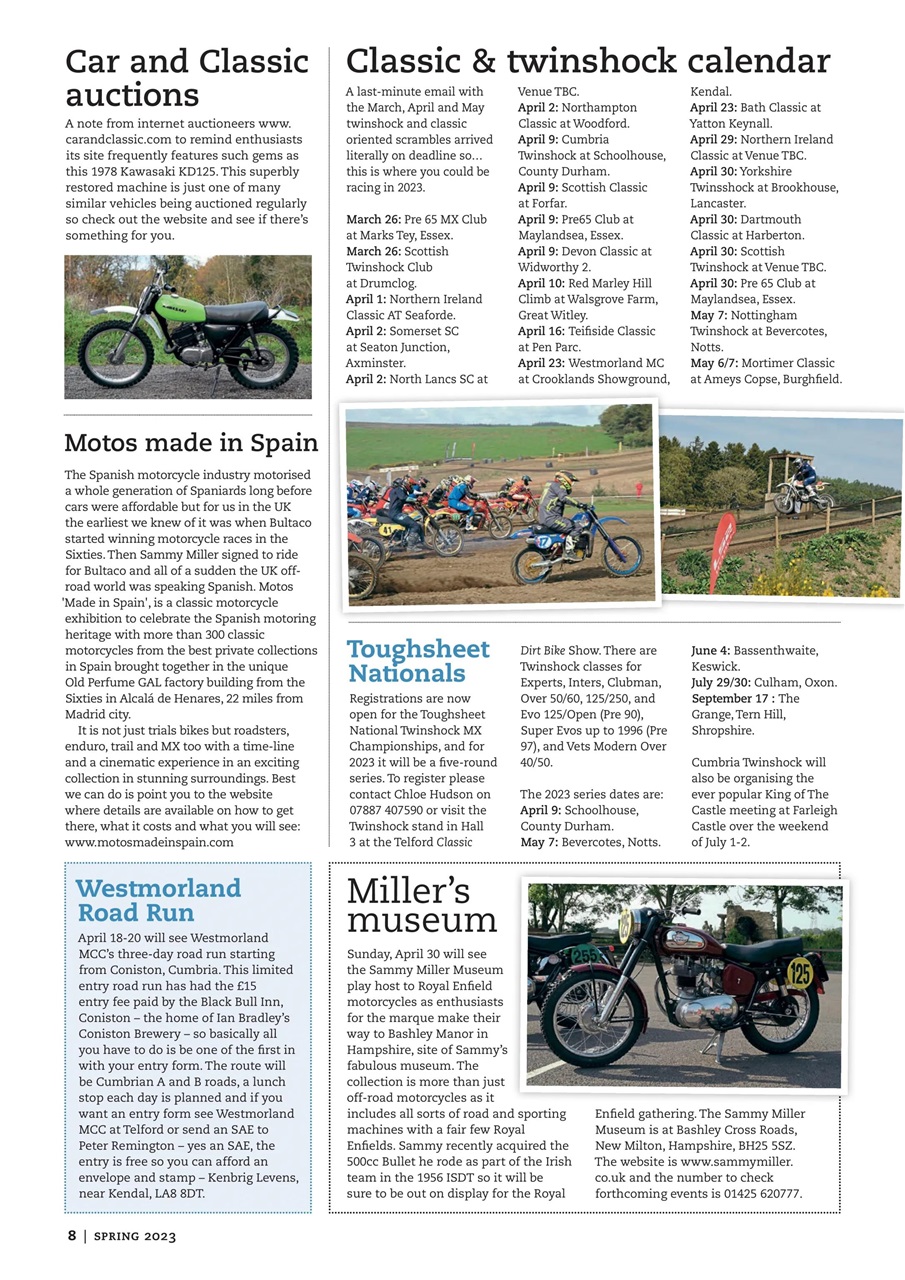 Classic Dirt Bike Magazine - Spring 2023 Back Issue