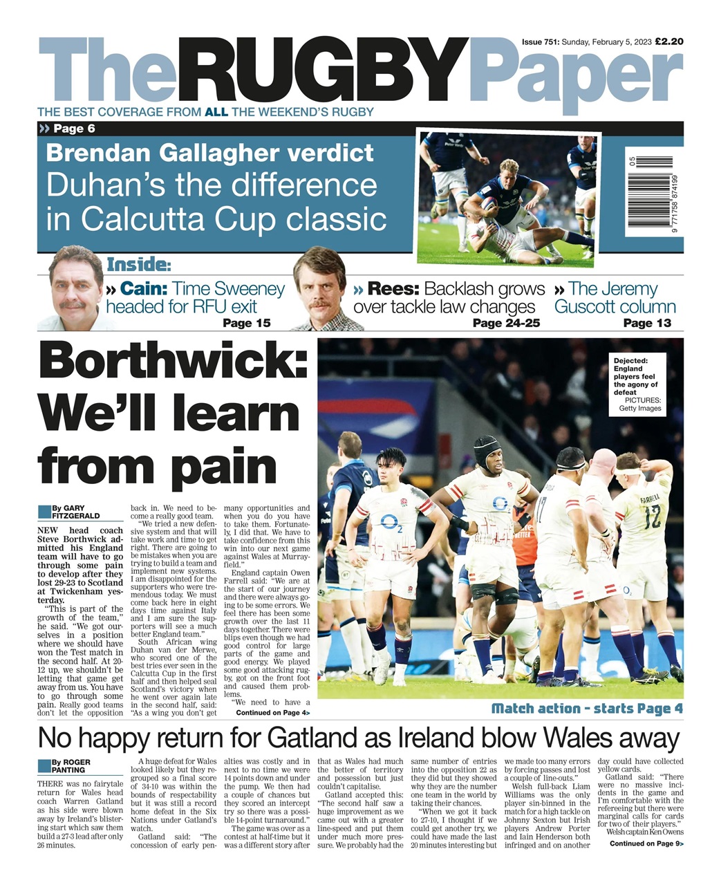 The Rugby Paper Magazine - 5-Feb-2023 Edición anterior