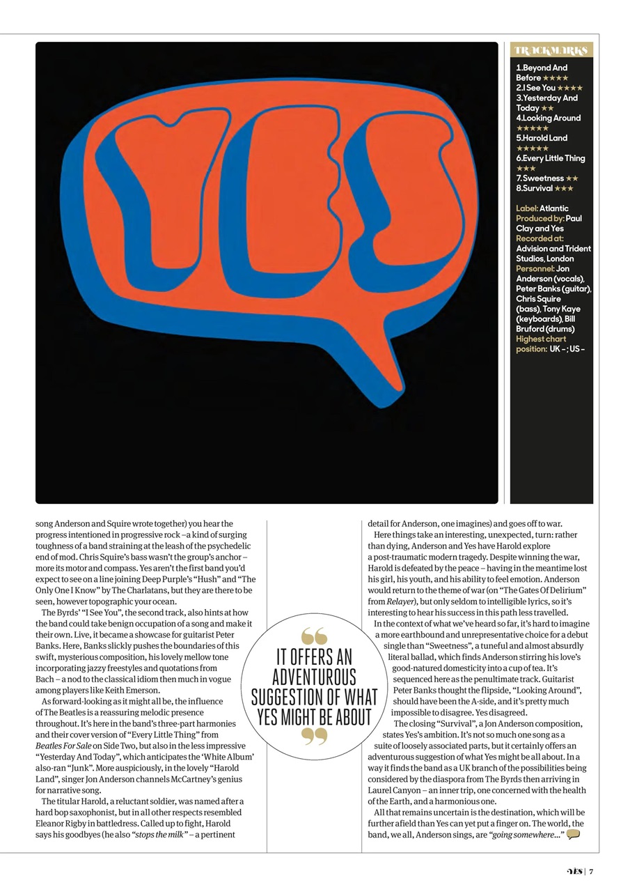 Uncut Magazine - Ultimate Music Guide: YES Special Issue