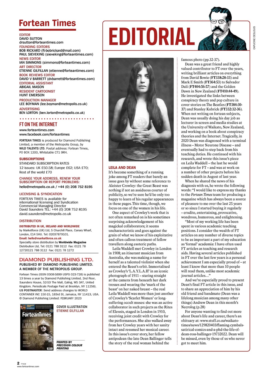 Fortean Times Magazine - March 2023 - 429 Back Issue