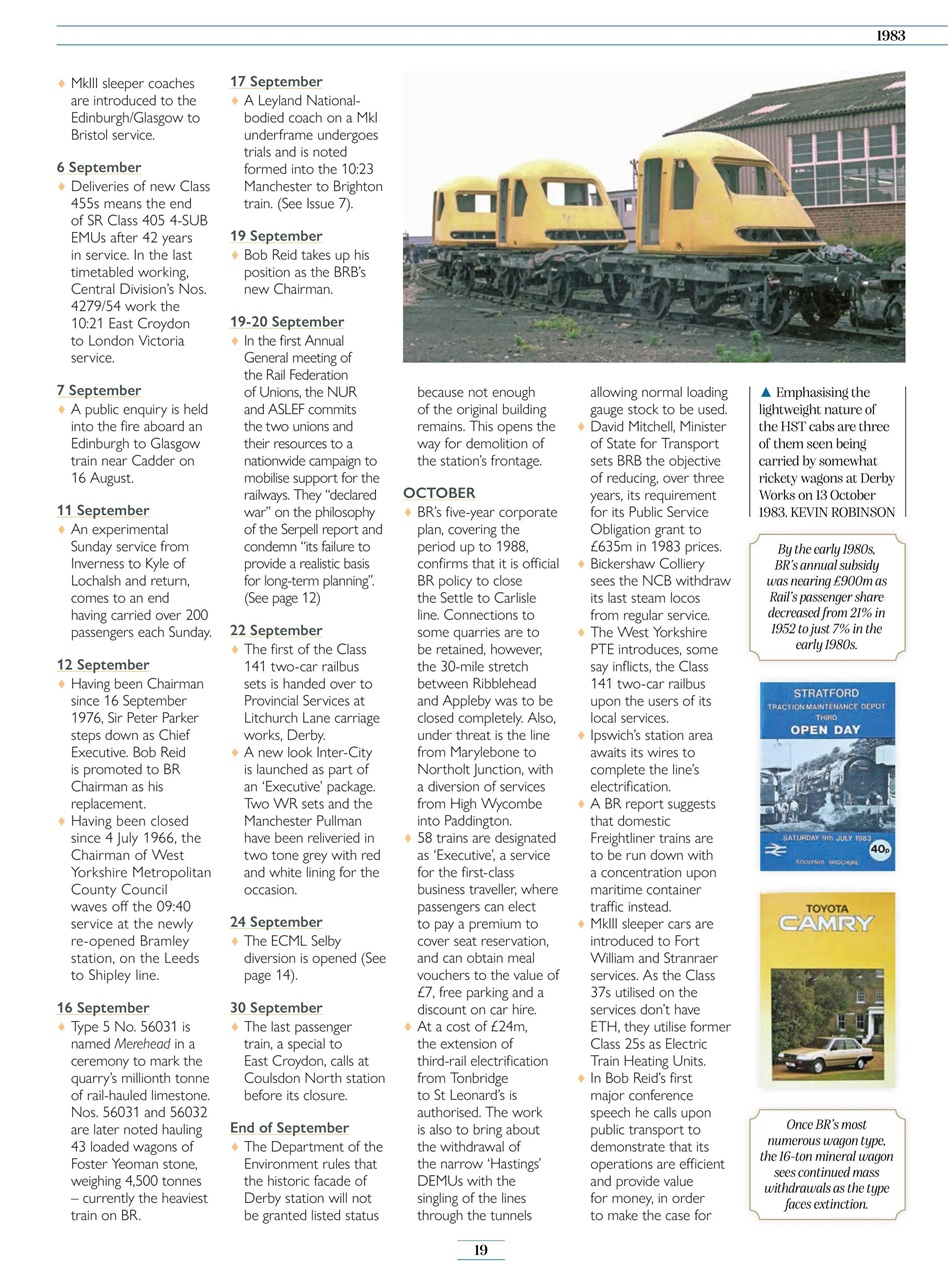 Railways of Britain Magazine - The BR Chronicle History 8 Back Issue