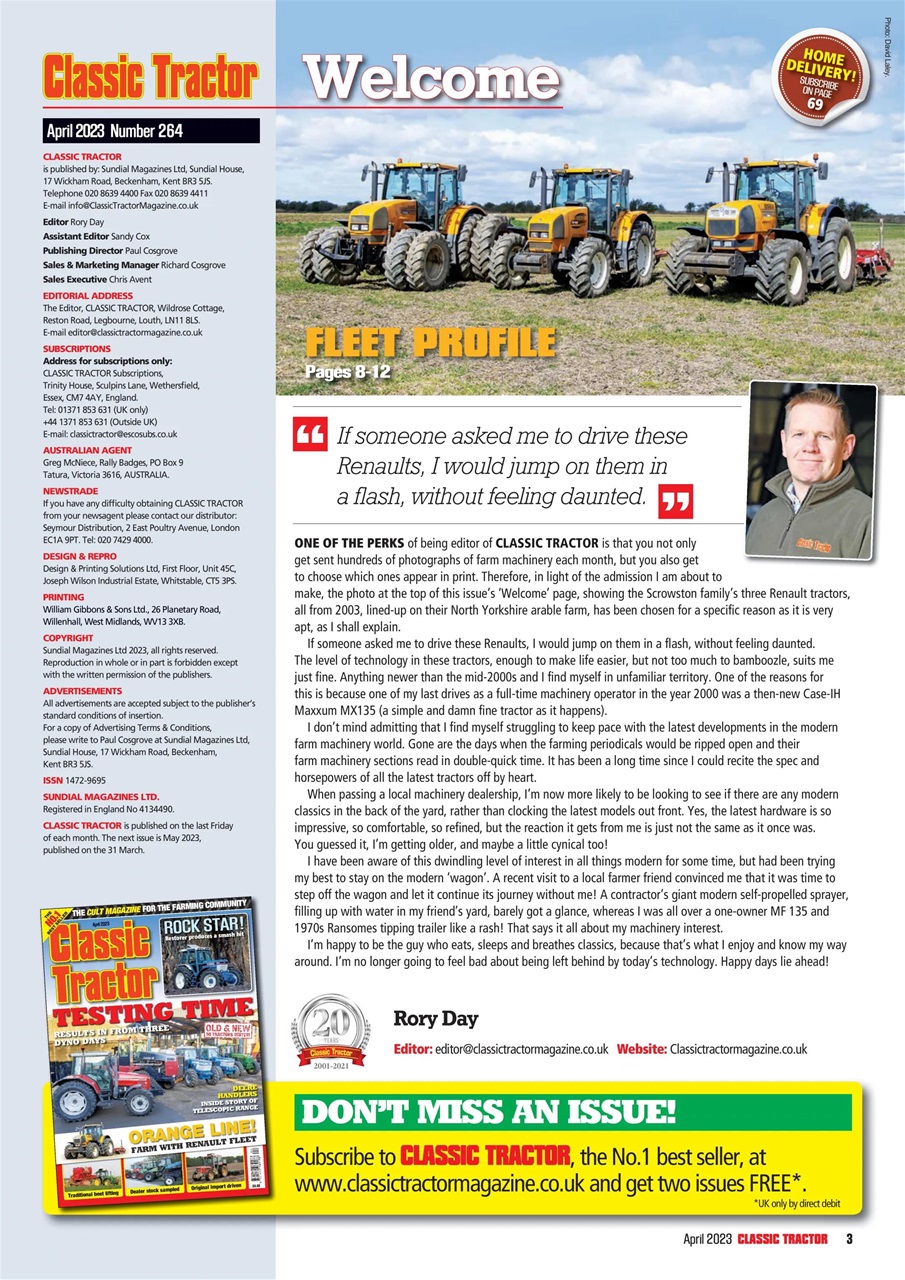 Classic Tractor Magazine - April 2023 Back Issue