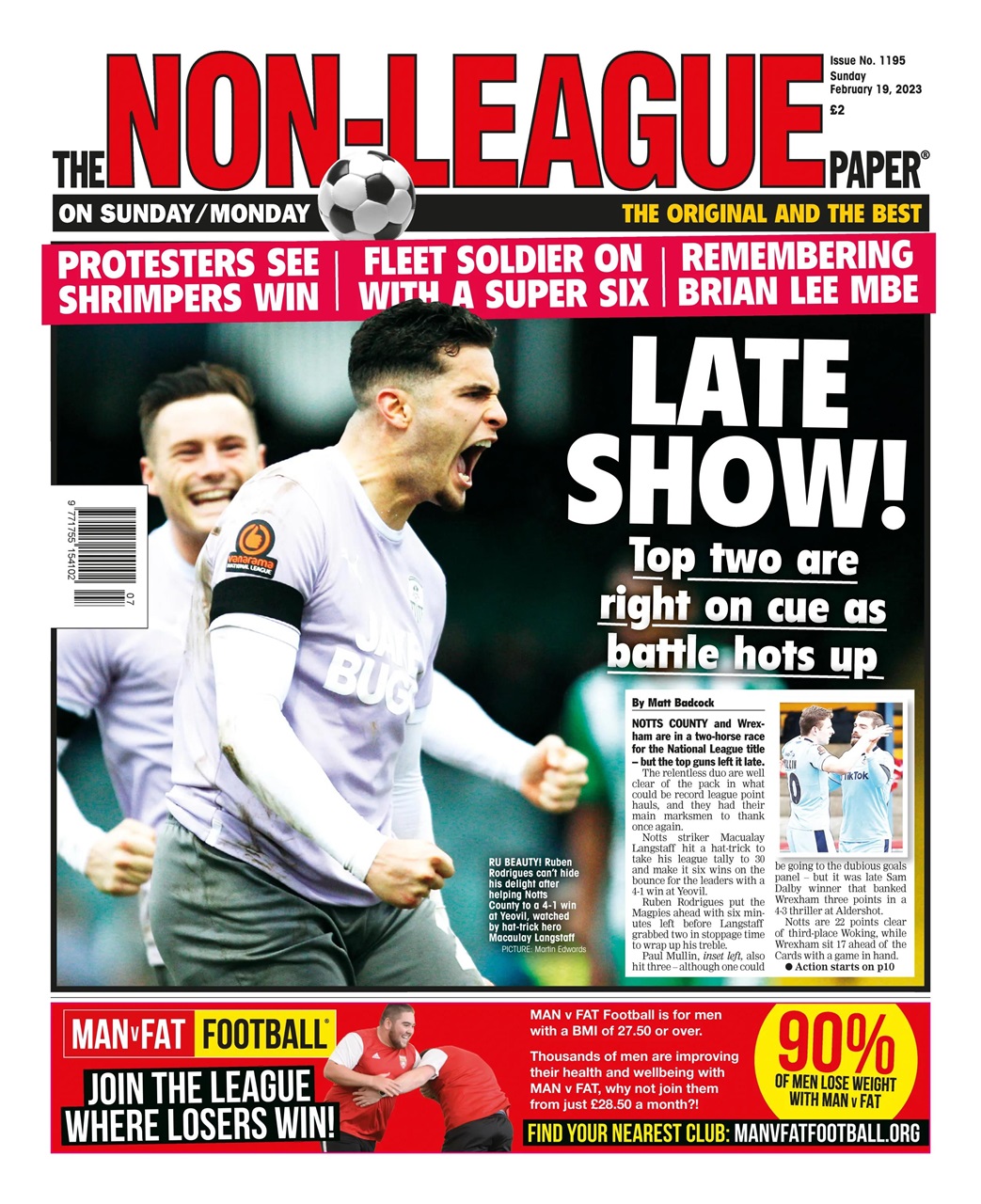 The Non-League Football Paper Magazine - 19-Feb-2023 Back Issue