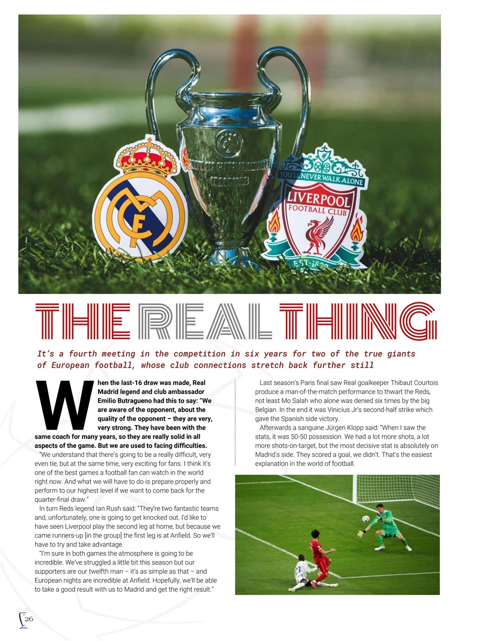 Liverpool FC Programmes - vs Real Madrid CL 22/23 Back Issue
