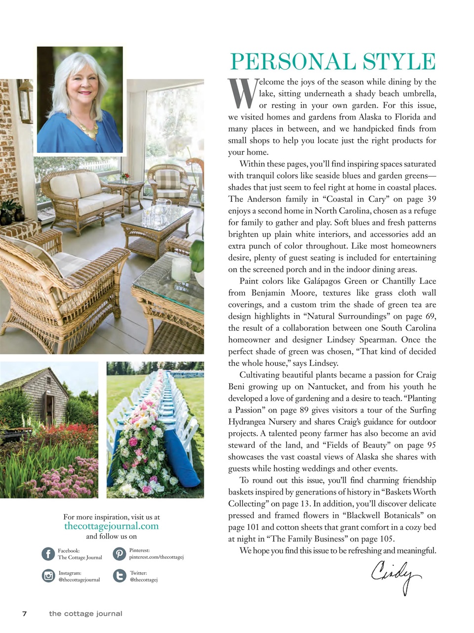 The Cottage Journal Magazine - Summer 2020 Back Issue