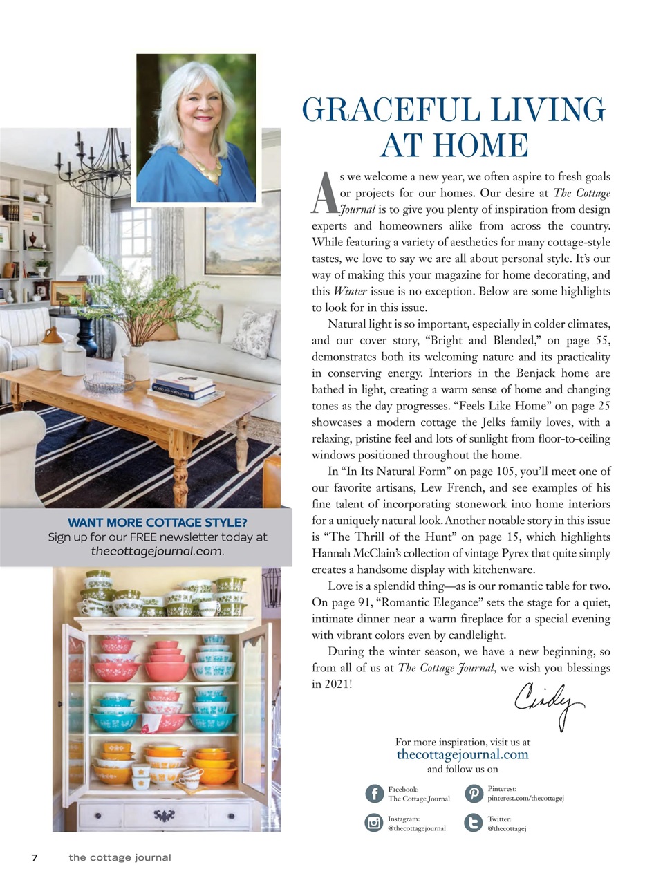 The Cottage Journal Magazine - Winter 2021 Back Issue