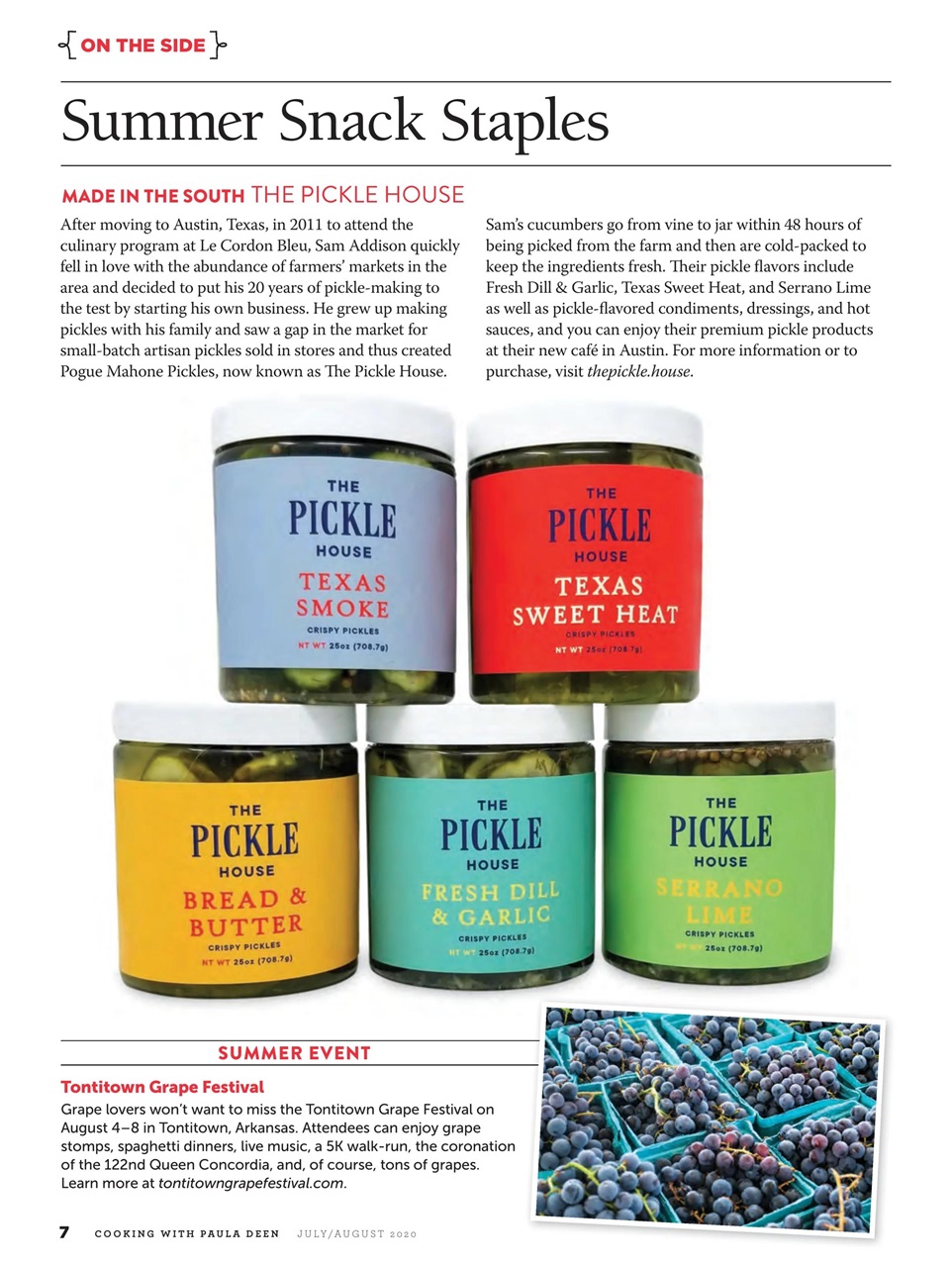 Cooking with Paula Deen Magazine - July/August 2020 Back Issue