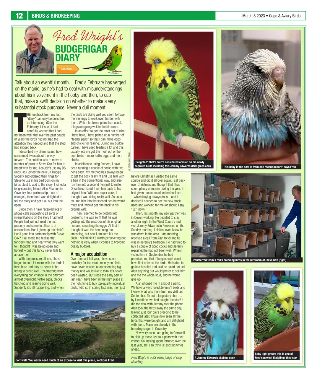 Cage & Aviary Birds Magazine - 8-Mar-23 Back Issue