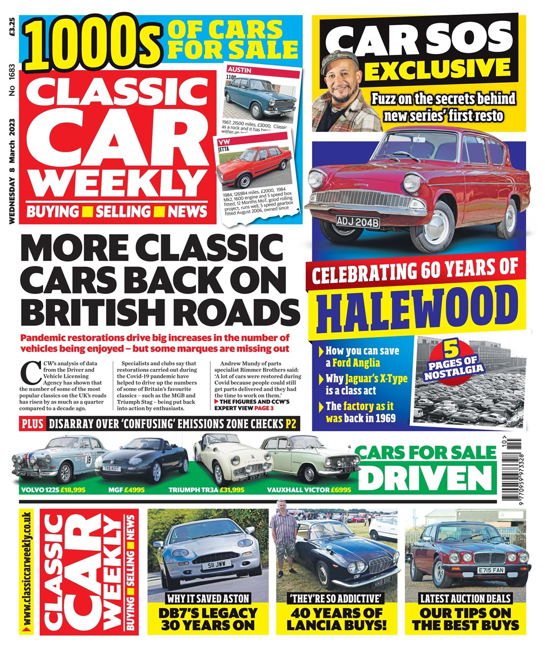 Classic Car Weekly Magazine - 8-Mar-2023 Back Issue