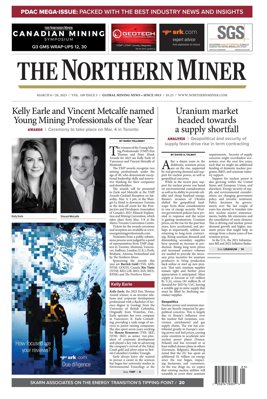 The Northern Miner Magazine - Vol. 109 No. 6 Back Issue