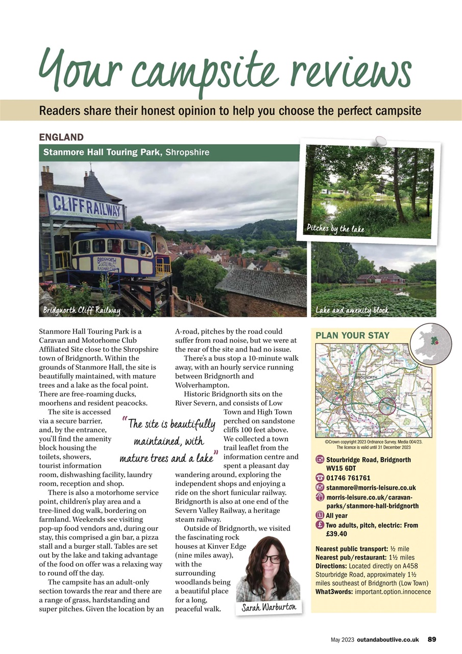 MMM magazine - The Best Spring Motorhome Breaks - May 2023 Back Issue
