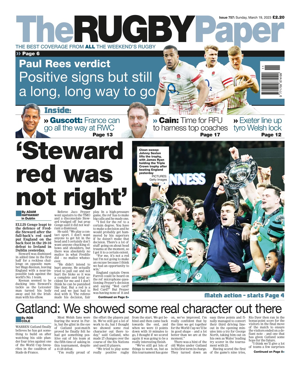 The Rugby Paper Magazine - 19-Mar-2023 Back Issue