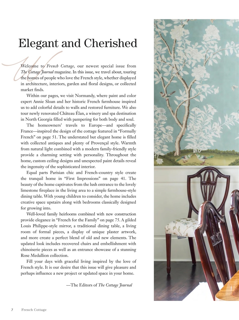 The Cottage Journal Magazine - French Cottage 2021 1 Special Issue