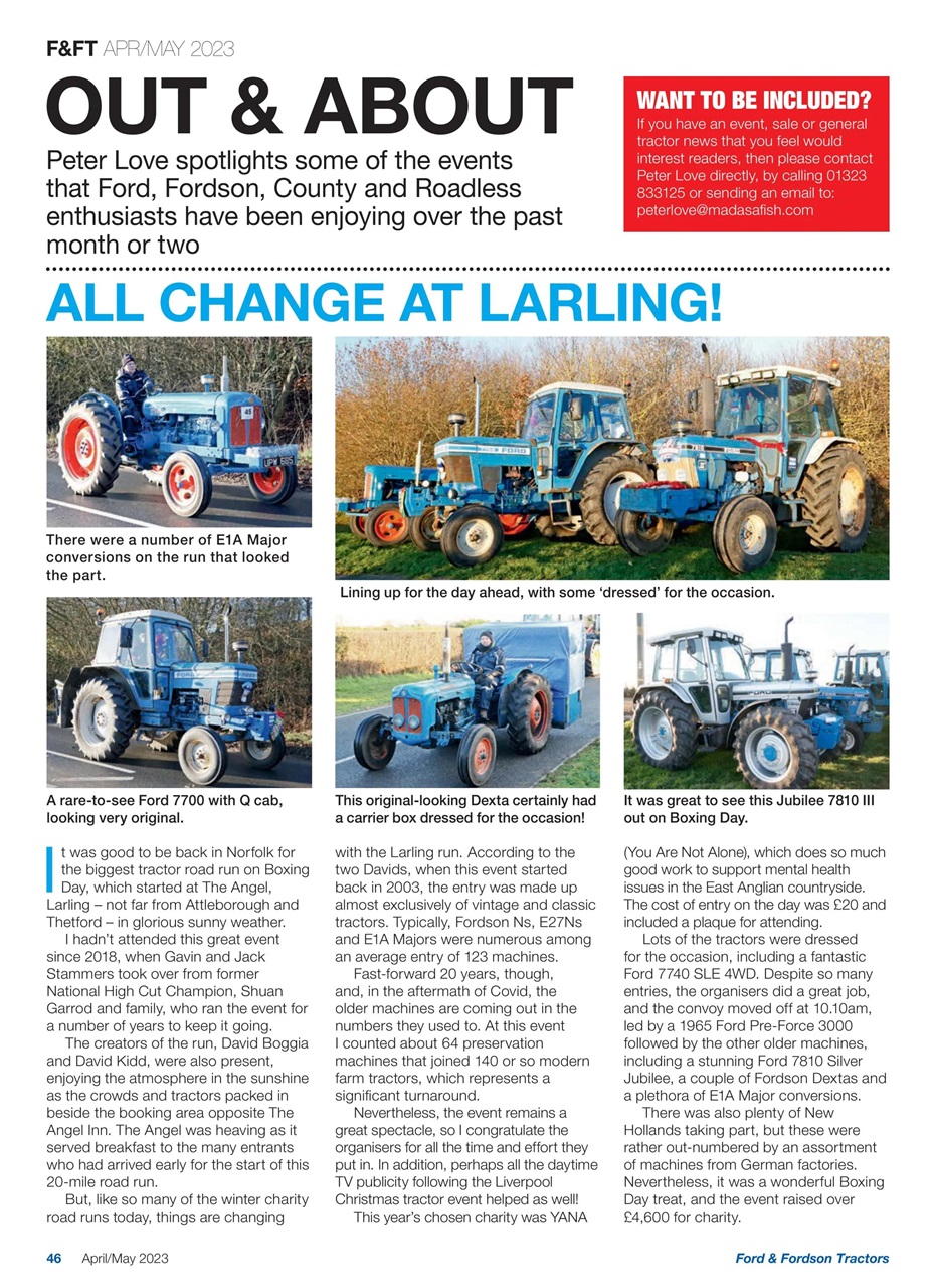 Ford & Fordson Magazine - April/May 2023 Back Issue