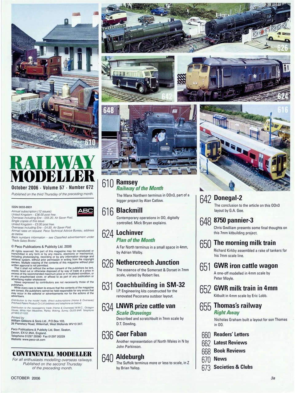 Railway Modeller Magazine - October 2006 Back Issue