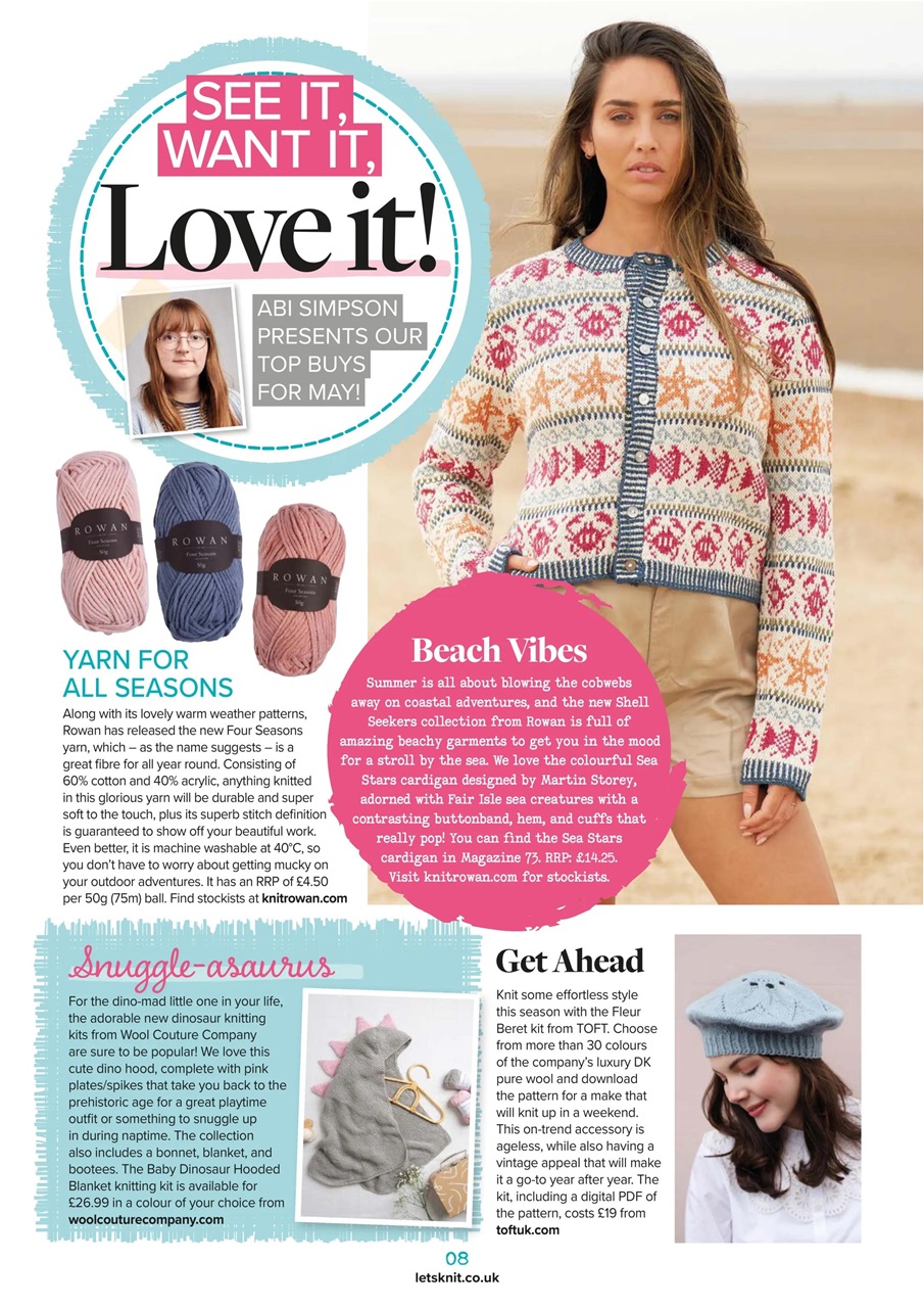 Let's Knit Magazine Subscriptions and May-23 Issue