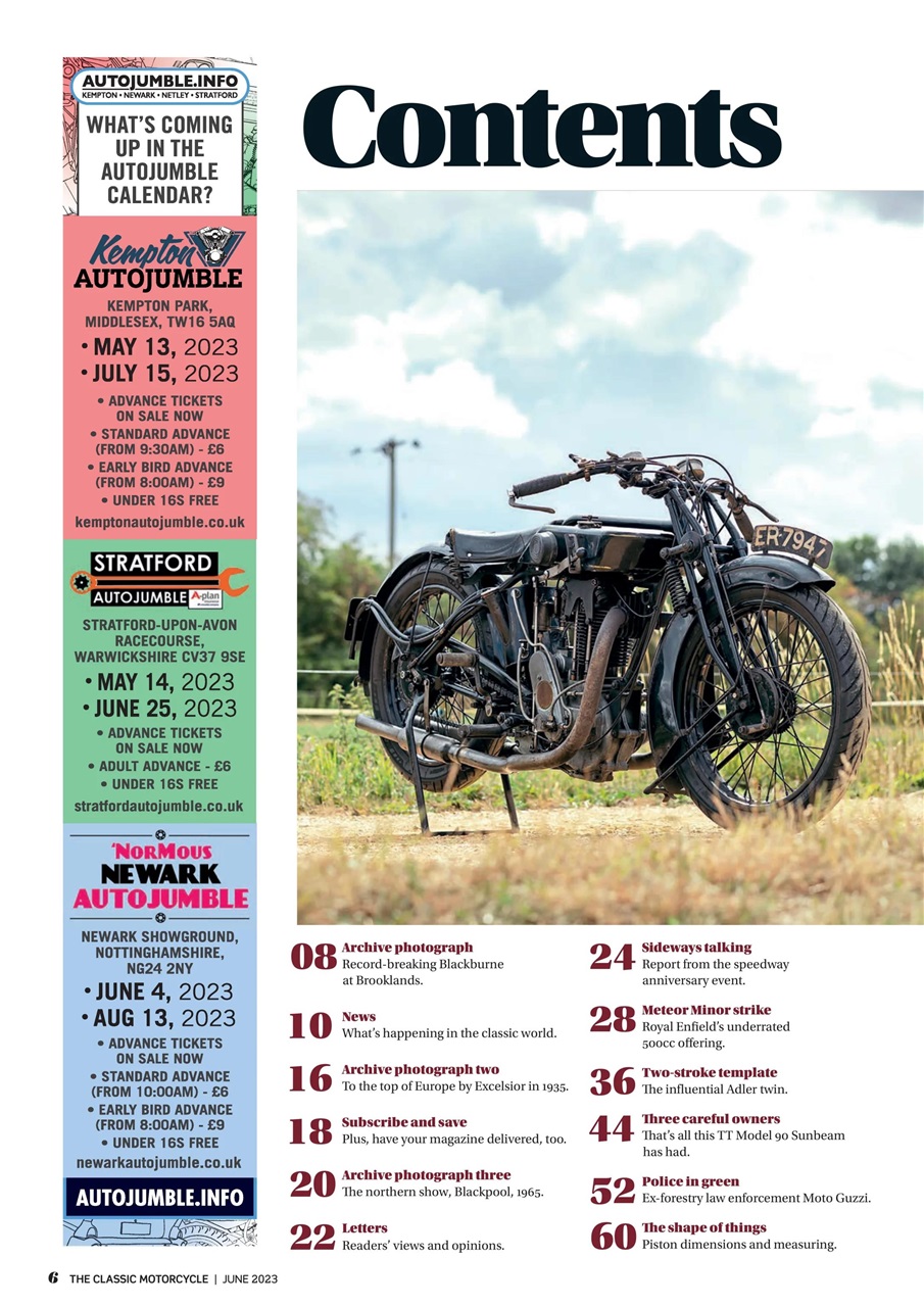 The Classic MotorCycle Magazine - June 2023 Back Issue