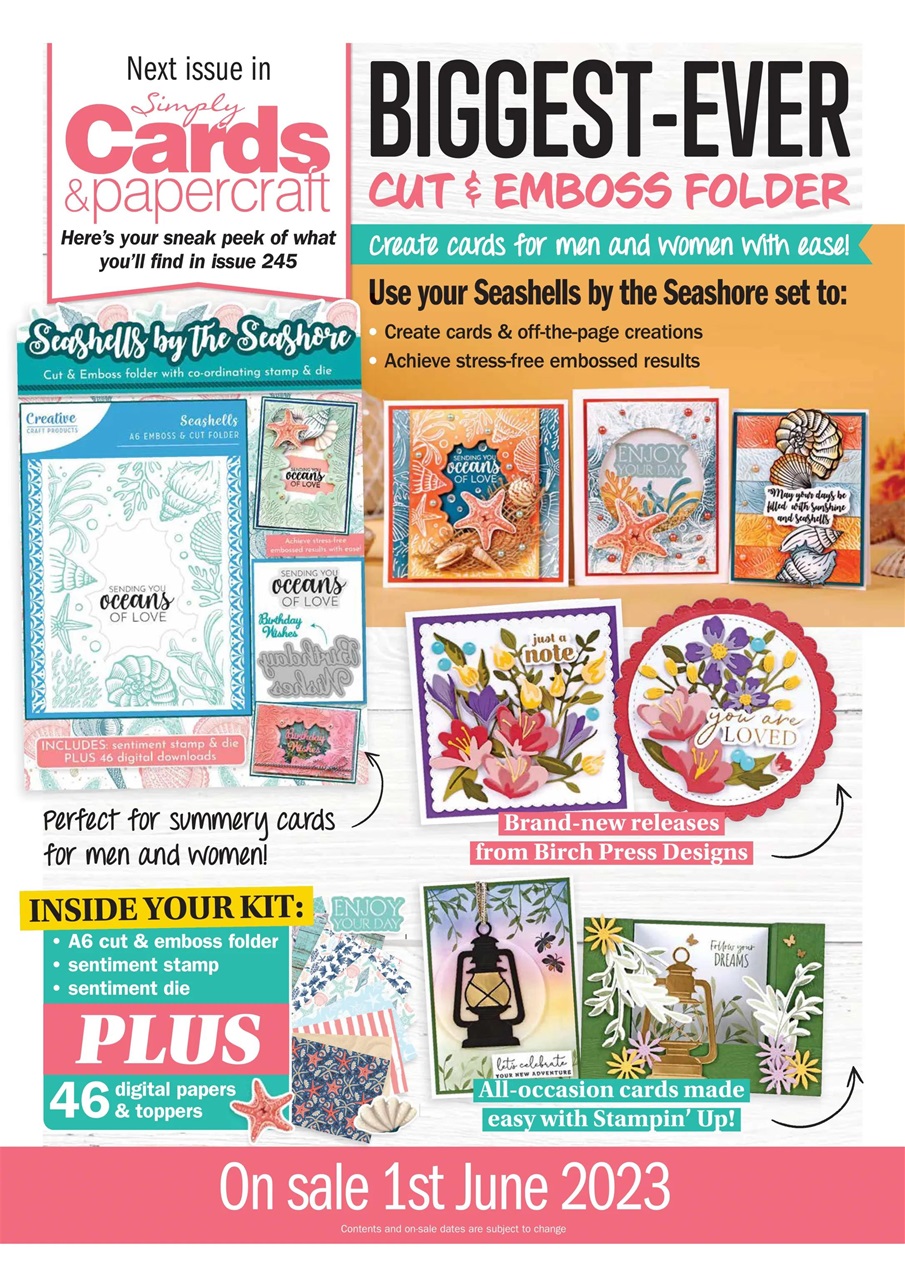 Simply Cards & Papercraft Magazine - Issue 244 Back Issue