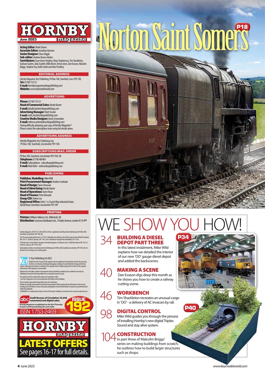 Hornby Magazine - June 2023 Back Issue