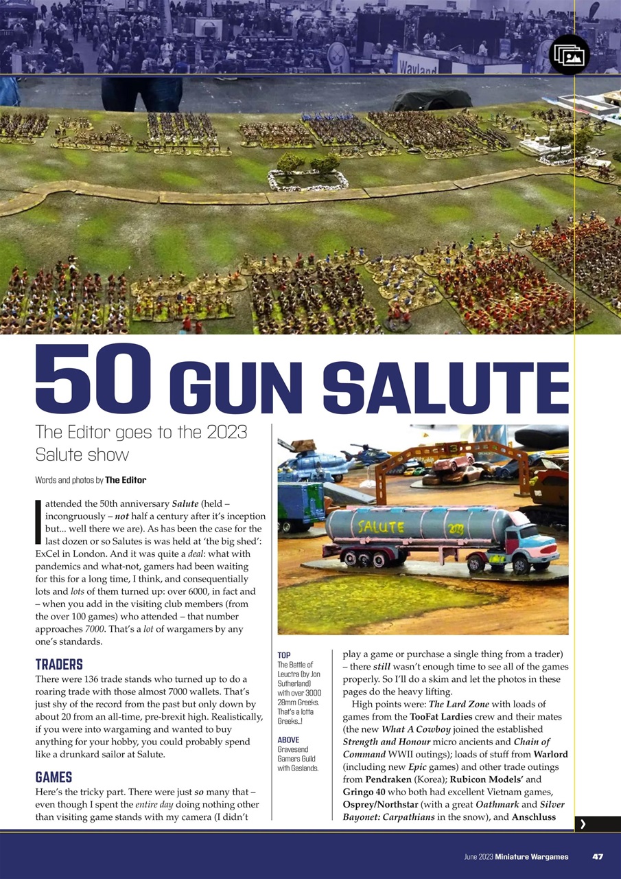 Miniature Wargames Magazine - June 2023 [482] Back Issue
