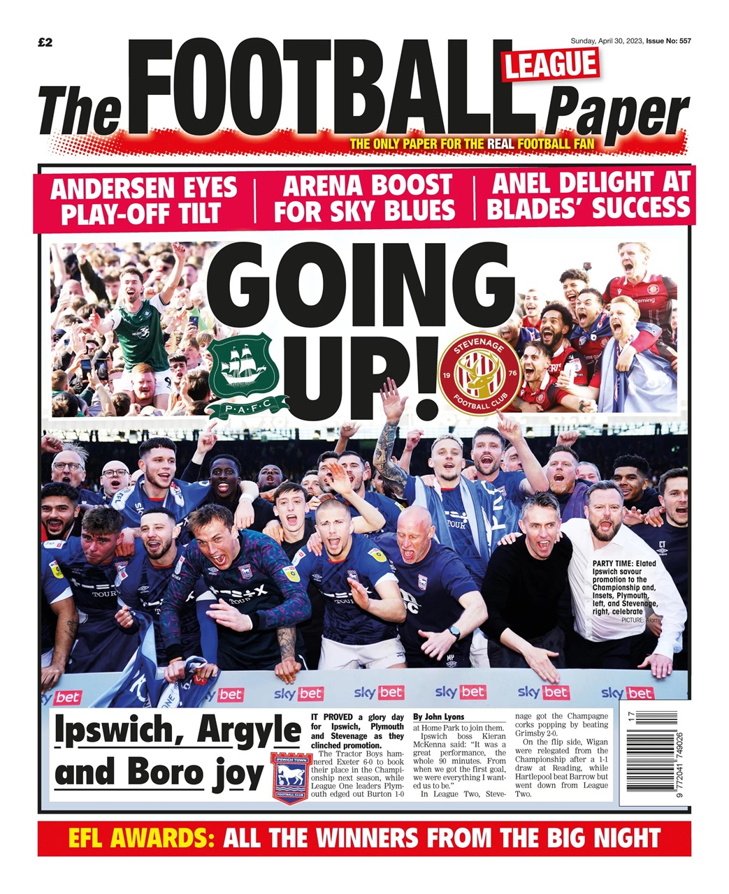 The Football League Paper Magazine - 30-Apr-2023 Edición anterior