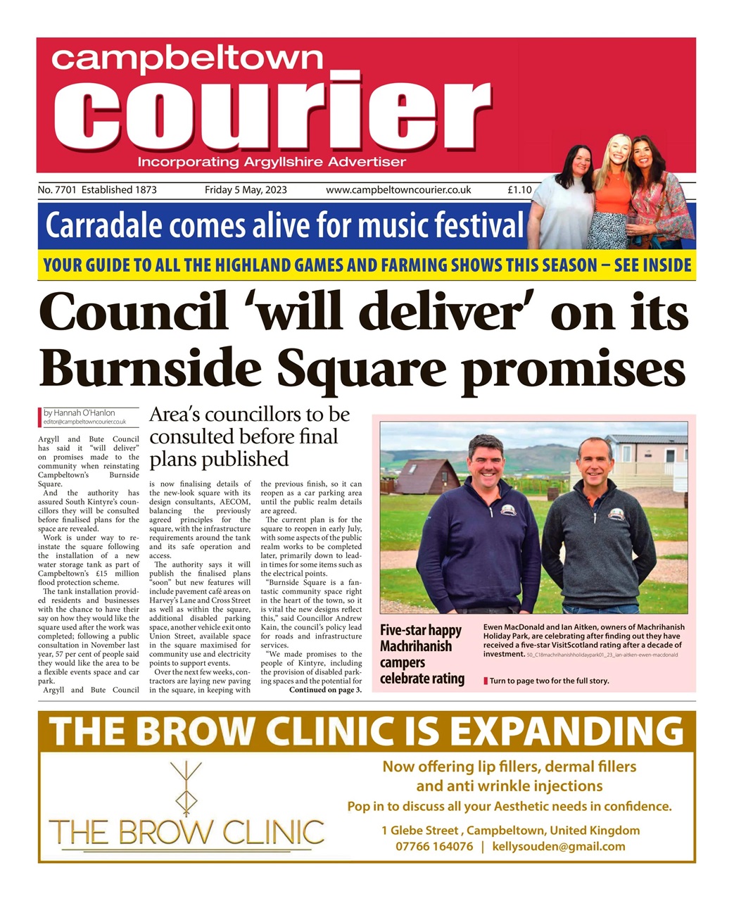 Campbeltown Courier Magazine - 5-May-2023 Back Issue