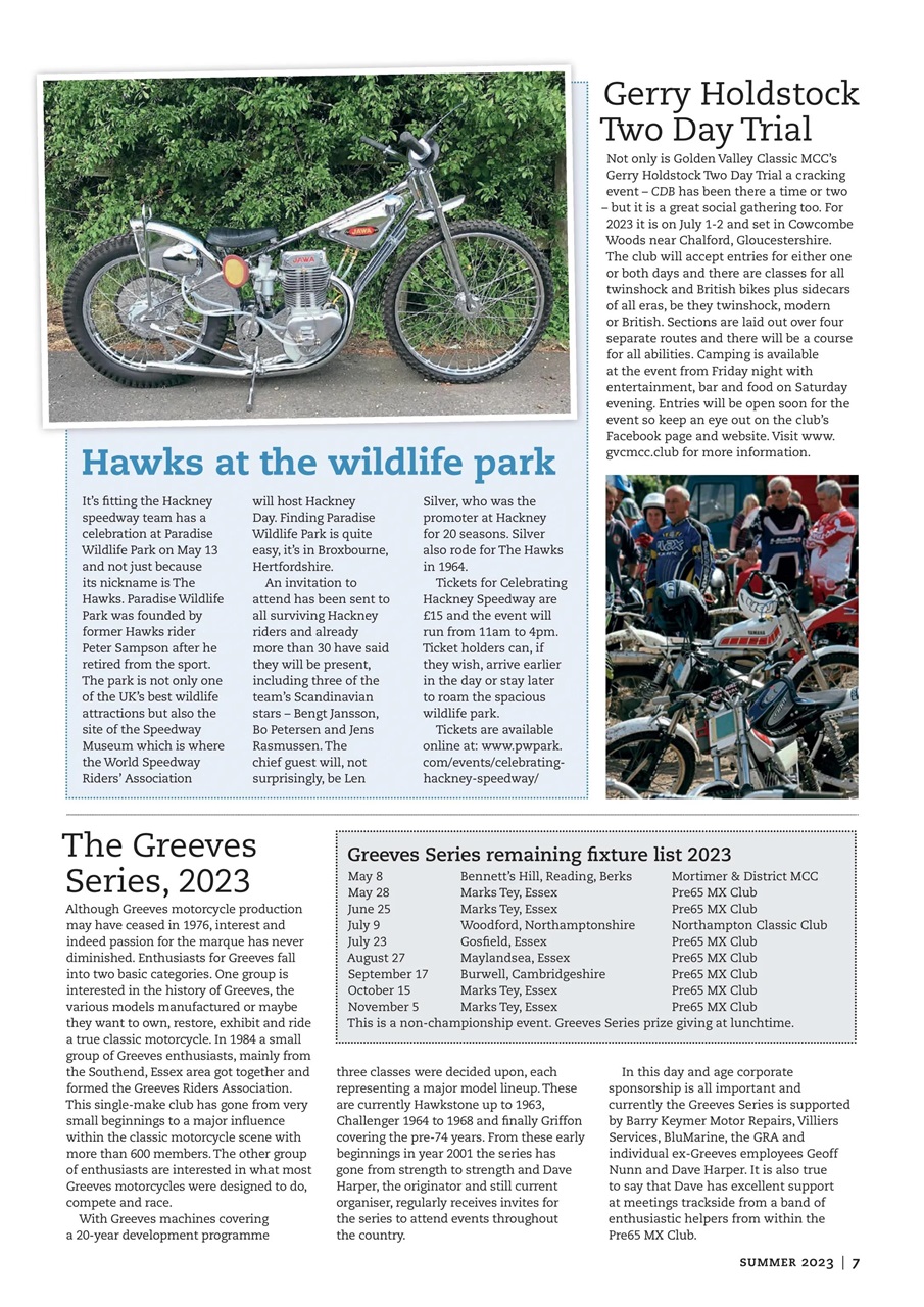 Classic Dirt Bike Magazine - Summer 2023 Back Issue