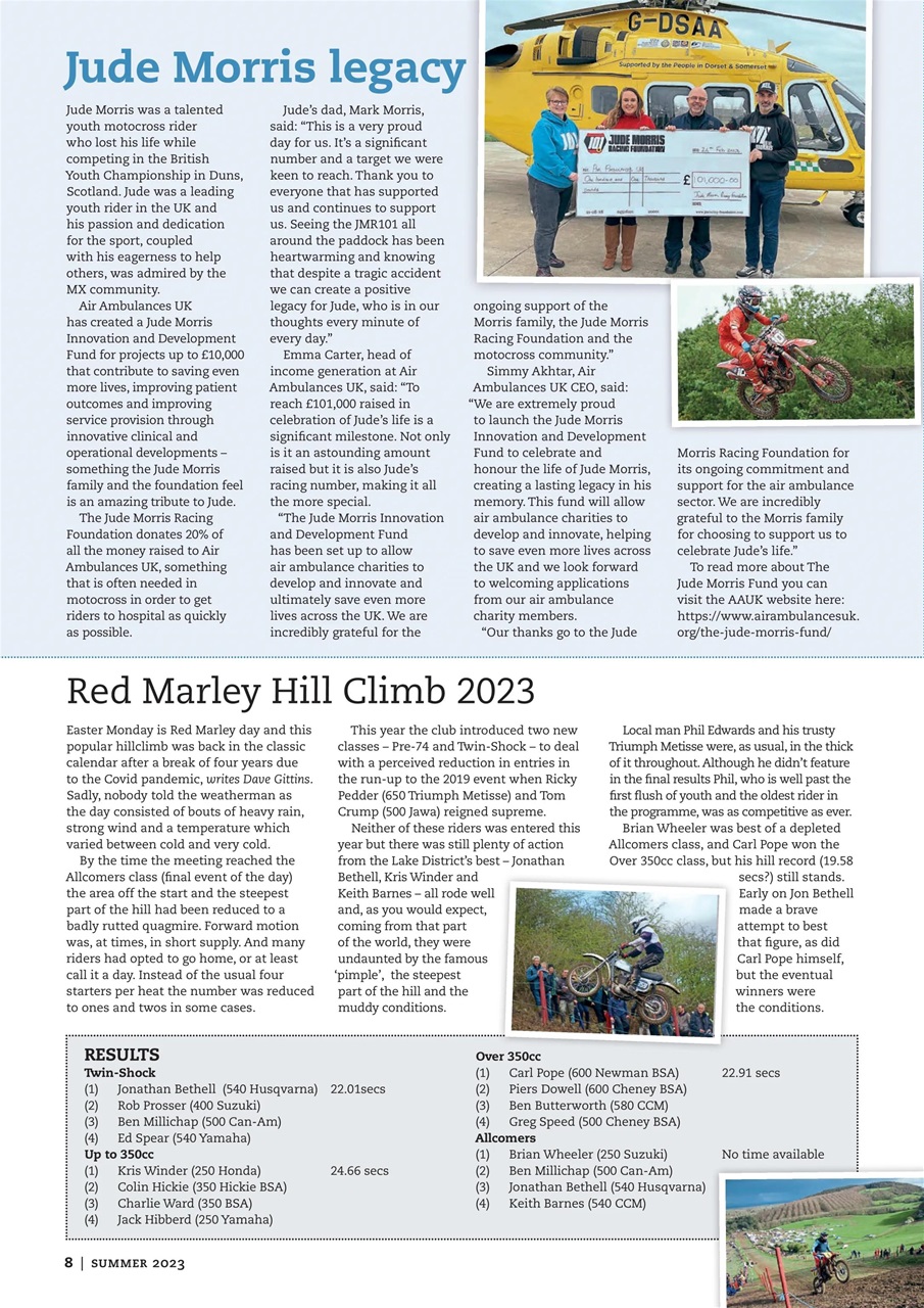 Classic Dirt Bike Magazine - Summer 2023 Back Issue