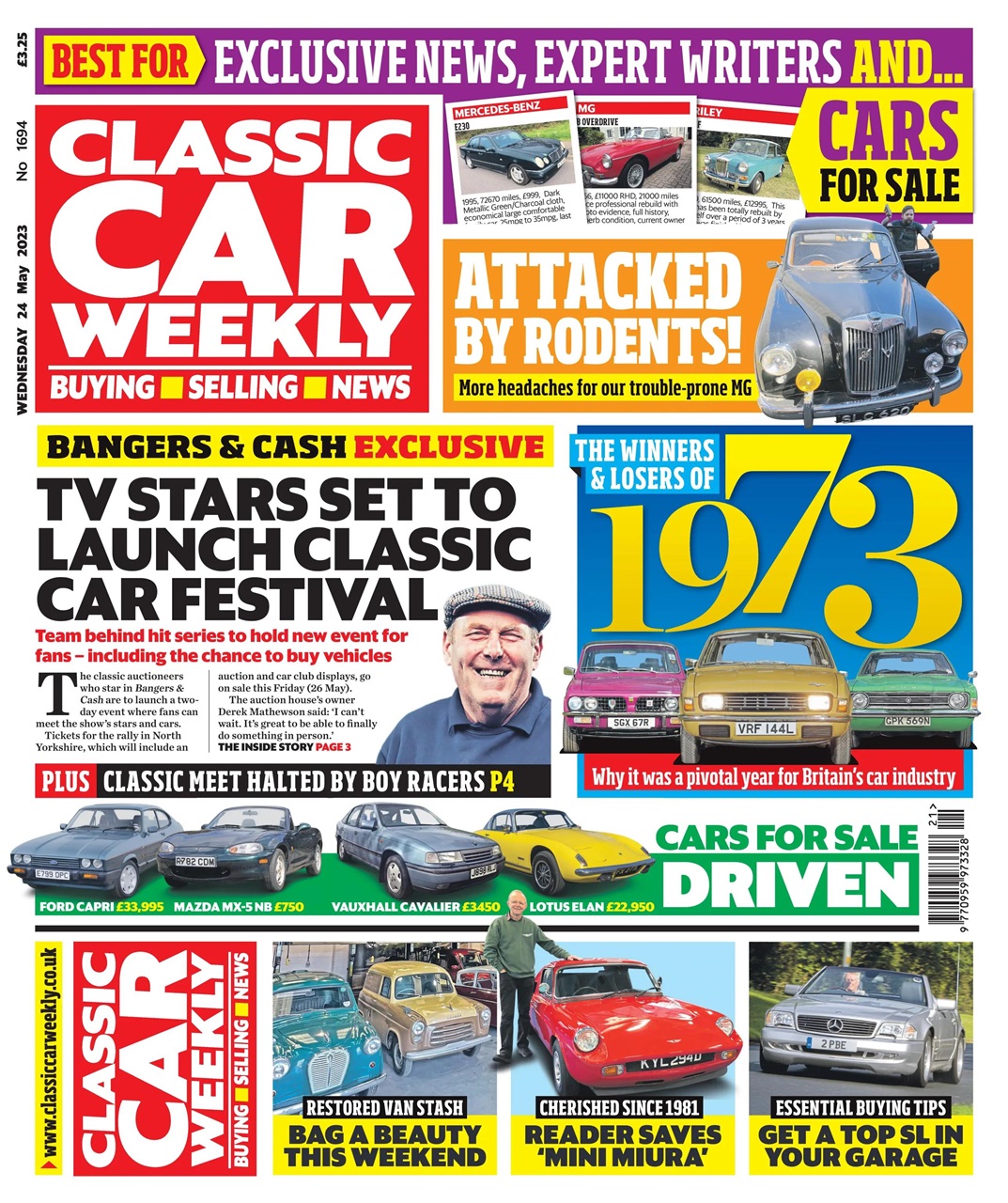 Classic Car Weekly Magazine - 24-May-2023 Back Issue