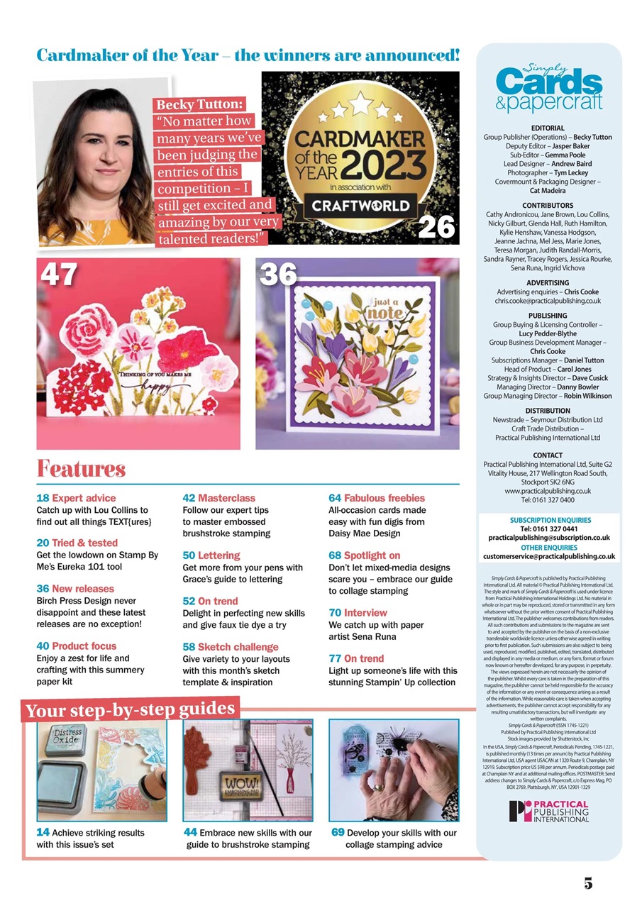 Simply Cards & Papercraft Magazine - Issue 245 Back Issue Simply Cards & Papercraft Magazine - Issue 245 Back Issue