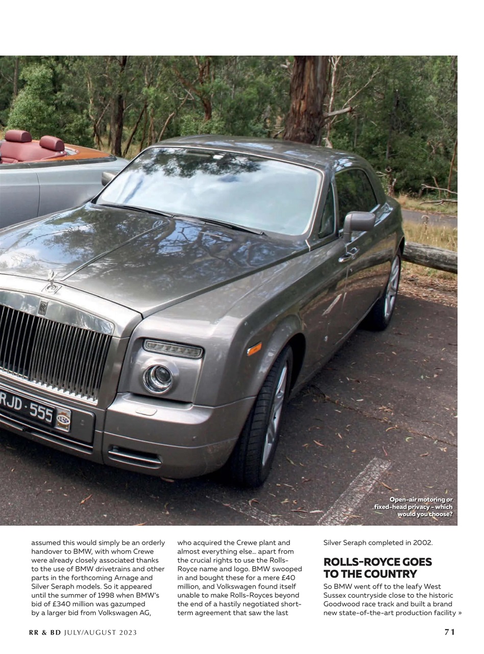 Rolls-Royce & Bentley Driver Magazine - July-Aug 2023 Back Issue