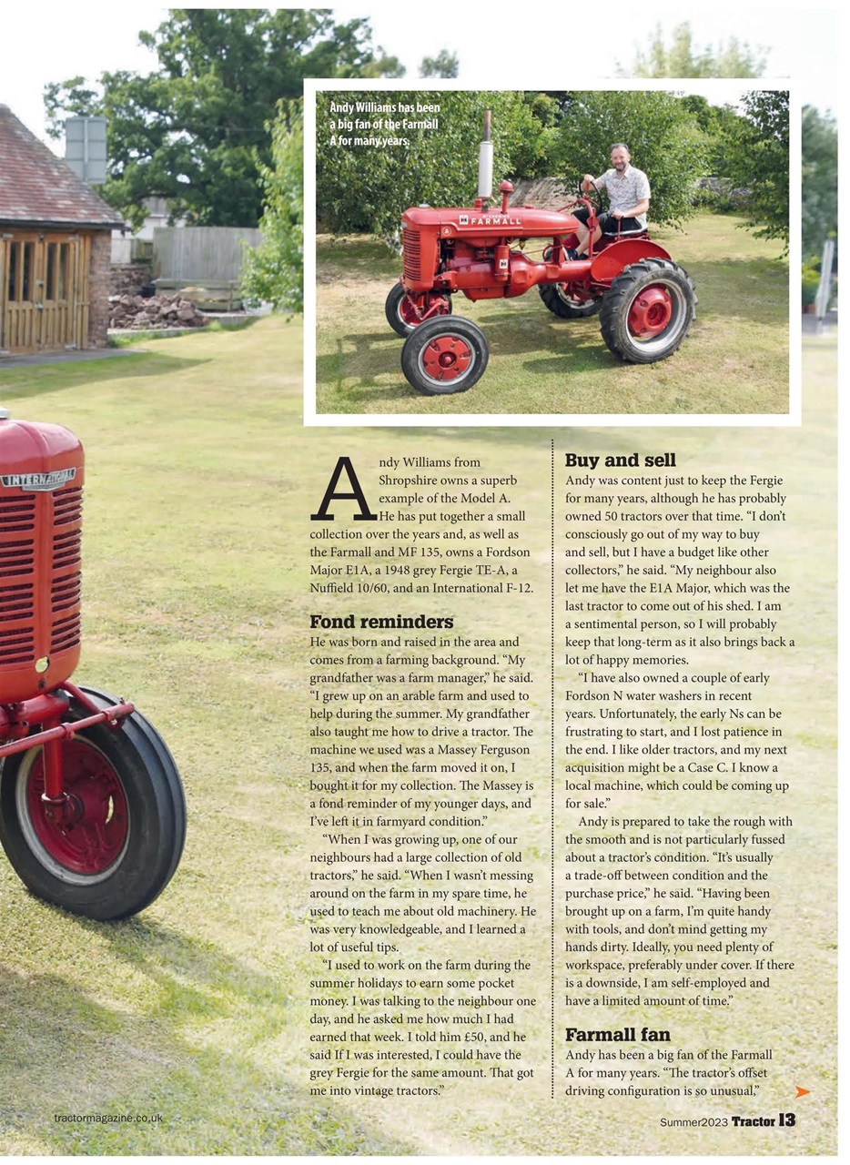 Tractor & Farming Heritage Magazine - Summer-23 Back Issue